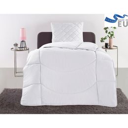 OTTO home Steppbett + Kopfkissen &raquo;Microlux, Bettdecke 135x200 cm, 155x220 cm&laquo; Set mit Kissen 40x80 cm, 80x80 cm, Sommer, Herbst, Winter in 4 Farben 
