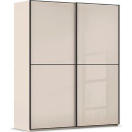 Rauch Schwebet&uuml;renschrank &raquo;Kleiderschrank Schrank Garderobe Schlafzimmerschrank SCALE-DUO&laquo; edle zweigeteilte T&uuml;ren Glas-Front mit 3 Zierleisten MADE 