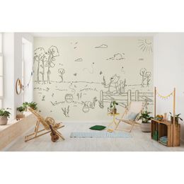 Komar Kindertapete &raquo;Disney Winnie the Pooh Bee at One with Nature&laquo; bedruckt glatt beige Vlies