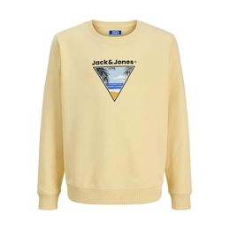 Jack & Jones Jack & Jones Junior Sweatshirt 'Perry' Jungen Gr&ouml;&szlig;e 104 hellblau / gelb / schwarz