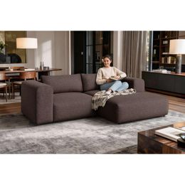 OTTO home Ecksofa &raquo;TIARRA Design-Sofa mit Ottomane recht/links bestellbar, Breite 241 cm&laquo; L-Form mit hochelastischer Schaum und Wellenunterfederung 