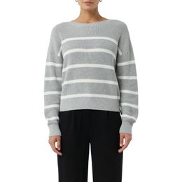 comma, Comma Casual Identity Damen comma casual identity Strickpullover im Loose Fit grau S (36)
