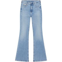 Calvin Klein Jeans Damen Bootcut-Jeans &raquo;SKINNY BOOTCUT&laquo; mit Coinpocket, Logodruck blau 31, L&auml;nge 30