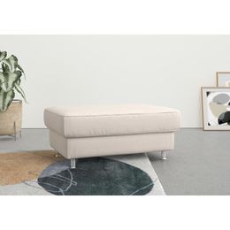 Sit & More sit&more Stauraumhocker &raquo;Apulia&laquo; mit Stauraum grau Webstoff (100% Polyester);Struktur weich ( 90% Polyester, 10% Polyamis, );Luxus-Microfaser Euphoria
