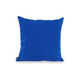 HOCK Dekokissen &raquo;Classic Uni&laquo; Kissenh&uuml;lle mit F&uuml;llung, 1 St&uuml;ck, 50/50 cm blau Polyacryl