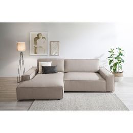 Home Affaire &raquo;NEU: SHERWOOD XXL 284, Big-Sofa L-Form, tiefe Sitzfl&auml;che 95 cm, Cord&laquo; Recamiere rechts/links, als Schlafsofa stellbar, Cord u. 