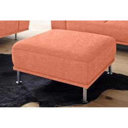 Sit & More sit&more Hocker &raquo;Mariola&laquo; orange Struktur (100% Polyester);Luxus-Microfaser ALTARA NUBUCK (100% Polyester)