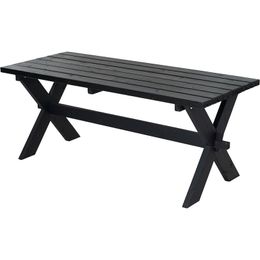 Plus Gartentisch &raquo;&raquo;Nostalgi&laquo; Plankentisch&laquo; 1 Stk. tlg. 177x76x72 cm schwarz