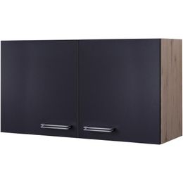 Flex-Well H&auml;ngeschrank &raquo;Antigua&laquo; (B x H x T) 100 x 54,8 x 32 cm grau Holzwerkstoff