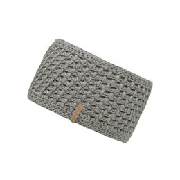 Chillouts Damen Chillouts Stirnband &raquo;Cleo Headband&laquo; auffallendes Strickmuster, gef&uuml;ttert grau