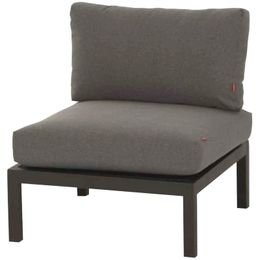 siena GARDEN Loungesofa &raquo;Alvida&laquo; Lounge Modul Mitte, BxTxH: 70x84x70 cm grau Bezug: 100% Polyester