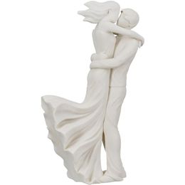 Gilde Dekofigur &raquo;Figur Paar Couple in the wind wei&szlig; H. 30,5 cm&laquo; wei&szlig; Kunstharz