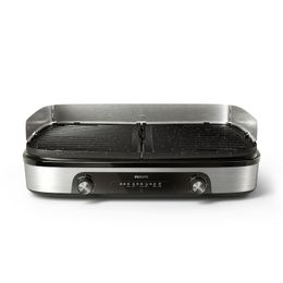 Philips Tischgrill &raquo;HD6222/90 5000 Series, 2 Heizzonen, wendbare Platten&laquo; 2400 W mit einstellbarer Temperatur u. Grillfl&auml;che von 1400 cm&sup2; schwarz