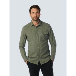 NO EXCESS Herren NO EXCESS Langarmhemd &raquo; Zweifarbiges Twill-Hemd&laquo; grau XXL, Normalgr&ouml;&szlig;en