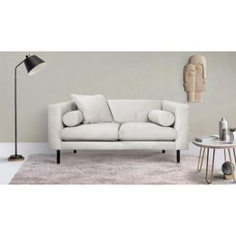 Home Affaire 2-Sitzer &raquo;Lillibeth Designsofa mit Wellenunterfederung, Ma&szlig;e B/T/H: 155/74/83 cm&laquo; Zierkissen als Wendekissen, in Samtoptik oder Cord 