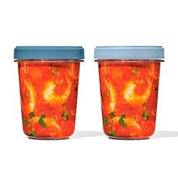 OXO Good Grips Aufbewahrungssystem &raquo;OXO Twist & Stack Beh&auml;lter &ndash; 900 ml &ndash; 2er Set&laquo; 2 tlg. tlg. ideal f&uuml;r Meal Prep