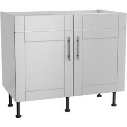 KOCHSTATION Sp&uuml;lenschrank &raquo;KS-Ahus&laquo; Breite 100 cm grau