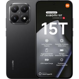 Xiaomi Smartphone &raquo;15T 12+256&laquo; schwarz schwarz Ausdauernder 5500mAh (typ) Akku 67W HyperCharge