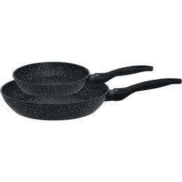 ELO Pfannen-Set &raquo;Granit Passion 2-teilig,&laquo; Aluminium Set, je 1 Bratpfanne &Oslash; 20/28 cm, 2 Stk. tlg. Induktion schwarz