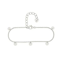 CAI Ca&iuml; Damen CA&Iuml; Armband &raquo;925 Silber rhodiniert Anh&auml;nger Pl&auml;ttchen&laquo; wei&szlig;