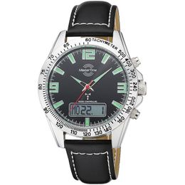 MASTER TIME Herren MASTER TIME Funkchronograph &raquo;Sporty&laquo; Armbanduhr, Quarzuhr, Herrenuhr, automatischer Kalender schwarz