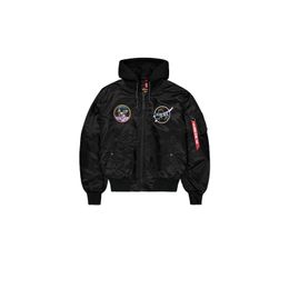 Alpha Industries Herren Bomberjacke &raquo;MA-1 VF Hood Dark Side&laquo; schwarz 3XL