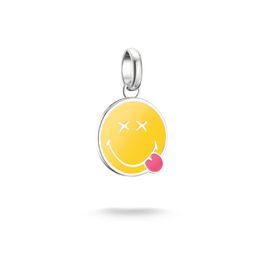Thomas Sabo Damen Thomas Sabo Charm-Einh&auml;nger &raquo;SMILEYWORLD Cheeky Charm - Connect&laquo; silber