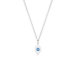 Elli Damen Kette mit Anh&auml;nger &raquo;Erbskette Evil Eye Symbol Emaille 925er Silber&laquo; silber