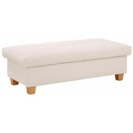 Home Affaire Hocker &raquo;Lyla&laquo; mit Stauraum, Breite 131 cm beige Luxus-Microfaser (100% Polyester);Microfaser PRIMABELLE (100% Polyester);Struktur fein (