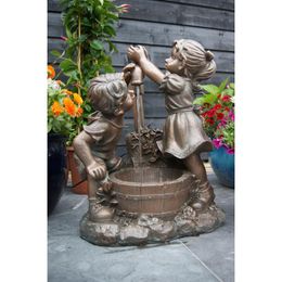 Ubbink Gartenbrunnen &raquo;Wasserspiel Memphis&laquo; braun Polyresin Sofort einsatzbereit