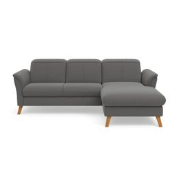 Sit & More sit&more Ecksofa &raquo;Romero L-Form&laquo; wahlweise mit oder ohne Relax-Funktion, Bettfunktion, Bettkasten grau 90% Polyester 10%Polyamid