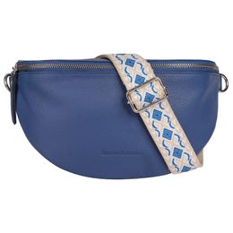 Bruno Banani Damen G&uuml;rteltasche echt Leder blau