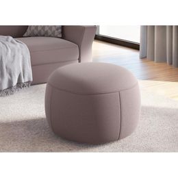 Sit & More sit&more Hocker &raquo;Cadabra&laquo; Rundhocker, Durchmesser Sitzfl&auml;che 64 cm oder 104 cm rosa Samtoptik (100% Polyester);Soft clean (98% Polyester, 2% Polyamid)