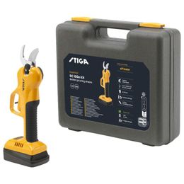 STIGA GARDEN Akku-Astschere &raquo;SC 100e&laquo; (Set, ) 500 Watt Motor, Karbonstahl-Klinge, inkl. Akku und Ladeger&auml;t gelb Inklusive E 22 Akku (20 Volt 2 Ah) und