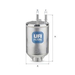 UFI Kraftstofffilter 31.959.01 108mm f&uuml;r MAN VAG 2N0127401A 2N0127401Q 65125010002