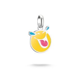 Thomas Sabo Damen Thomas Sabo Charm-Einh&auml;nger &raquo;SMILEYWORLD Laughing Charm - Connect&laquo; silber