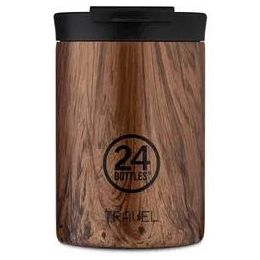 24Bottles&reg; Travel Tumbler Wood 350ml Sequoia Wood