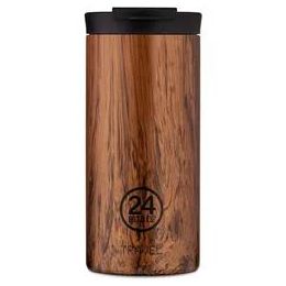 24Bottles&reg; Travel Tumbler Deep Nature 600ml Sequoia Wood