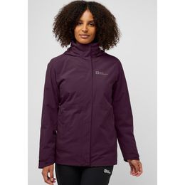 Jack Wolfskin Damen &raquo;ROTWAND 3IN1 JKT W&laquo; mit Kapuze lila XS