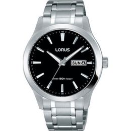 Lorus Herren Lorus Quarzuhr Armbanduhr, Herrenuhr, Damenuhr, Datum silber