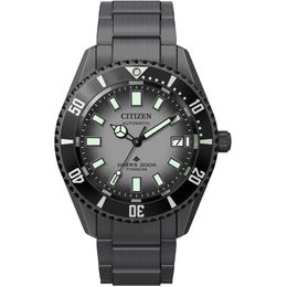 Citizen Herren Automatikuhr &raquo;Promaster Fujitsubo Mechanical Diver&laquo; Armbanduhr, Herrenuhr, Titan, bis 20 bar wasserdicht, Saphirglas schwarz