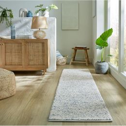 FLAIR RUGS Teppich &raquo;Minerals&laquo; rechteckig 3 mm H&ouml;he Neutraler Teppich aus mineralischer Wollmischung blau Kunstfaser, Wolle