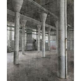 rasch Fototapete &raquo;Factory IV&laquo; realistisch urban glatt gut lichtbest&auml;ndig, waschbest&auml;ndig grau Vlies