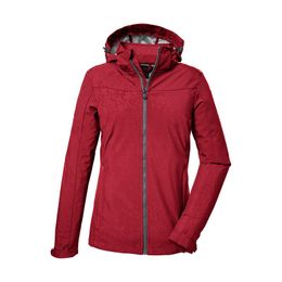 Killtec Damen Softshelljacke &raquo;KOS 40 WMN SFTSHLL JCKT&laquo; Wasserabweisende, atmungsaktive Damenjacke aus recyceltem Material rot 36