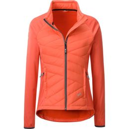 Lpo Damen LPO Fleecejacke &raquo;EDINA II WOMEN&laquo; weiche Hybrid-Fleecejacke in traditioneller Optik orange 46 (L)
