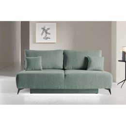 WERK2 Schlafsofa &raquo;Valerie mit Komfortsitz- und Liegeh&ouml;he, Breite 200cm,&laquo; bequemes 2-Sitzer Schlafcouch mit Bettkasten gr&uuml;n 95% Polyester, 5% Polyamid