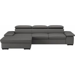 Sit & More sit&more Ecksofa &raquo;Alcudia L-Form&laquo; wahlweise mit Bettfunktion braun