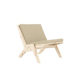 Karup Design Loungesessel &raquo;Sway Lounge Chair, ohne Armlehnen, aus FSC -zertifiziertem Massivholz&laquo; Matratze mit Boucl&eacute;-Bezug in mehreren Farben, Made in Europe 100%