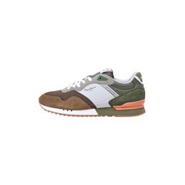 Pepe Jeans Sneaker 'London Urban' Herren Gr&ouml;&szlig;e 44 hellblau / dunkelbraun / dunkelgr&uuml;n / wei&szlig;