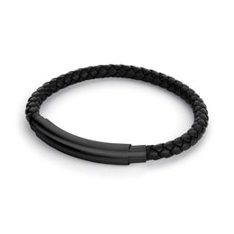 Fynch-Hatton Herren Fynch-Hatton Lederarmband &raquo;Schmuck Geschenk Armband The Leather Classic&laquo; schwarz